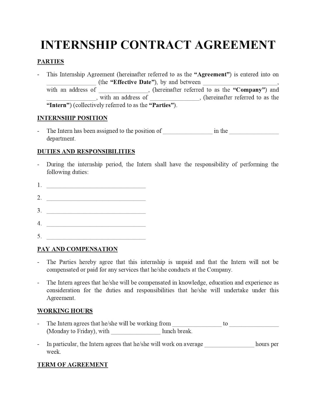 Internship-contract-agreement - Etsy