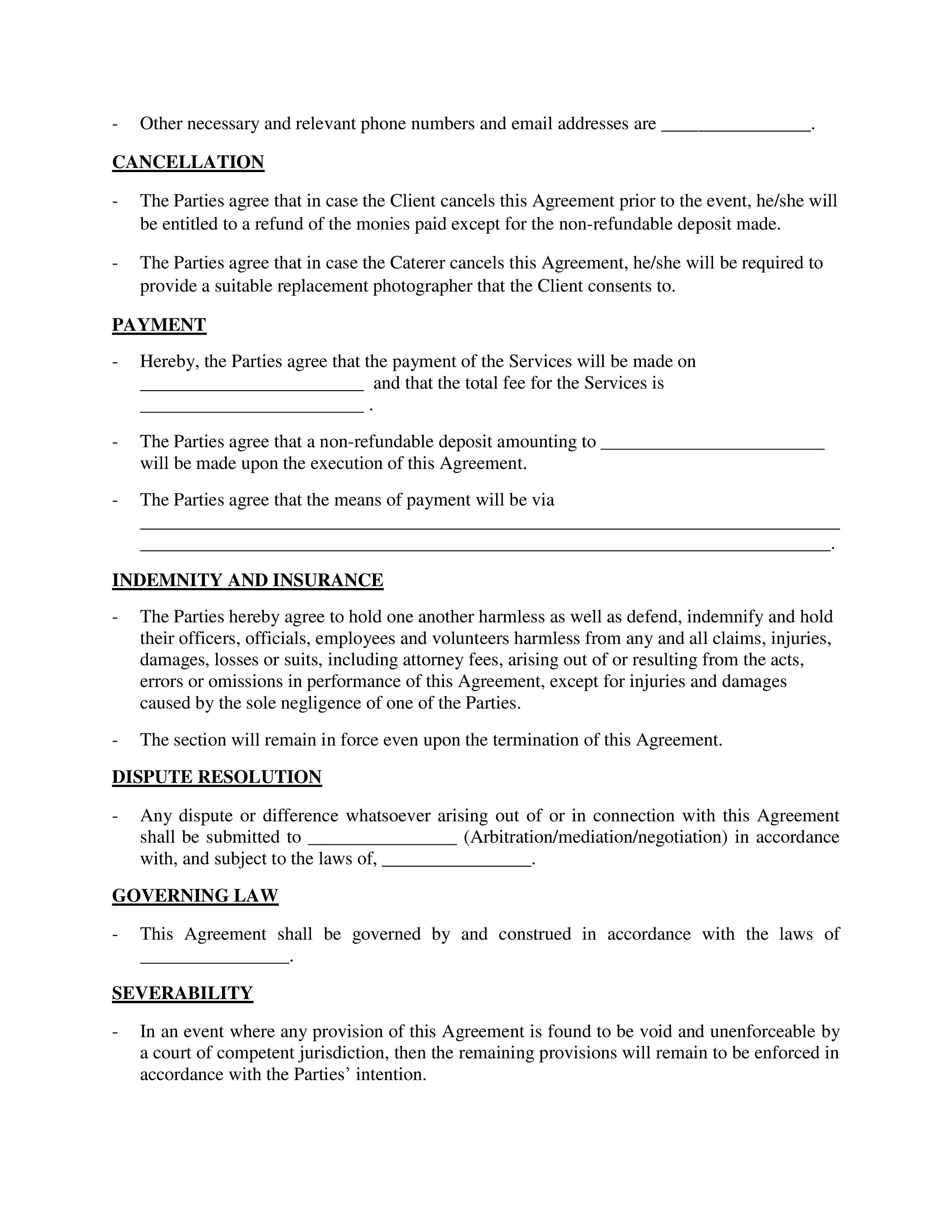 Catering-contract-agreement - Etsy