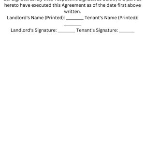 6-month Lease Agreement Template, Digital Download: PDF - Etsy