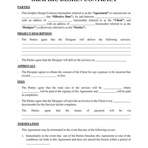 Graphic-design-contract-template - Etsy