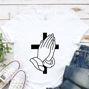 Praying Hands Shirt Church Shirt Gift Religious Shirt - Etsy