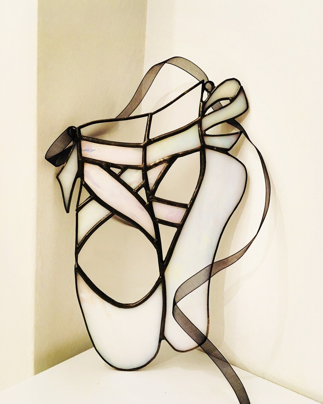 Stained Glass Ballet Shoes Suncatcher, Window Ornament, Window Hanging ...