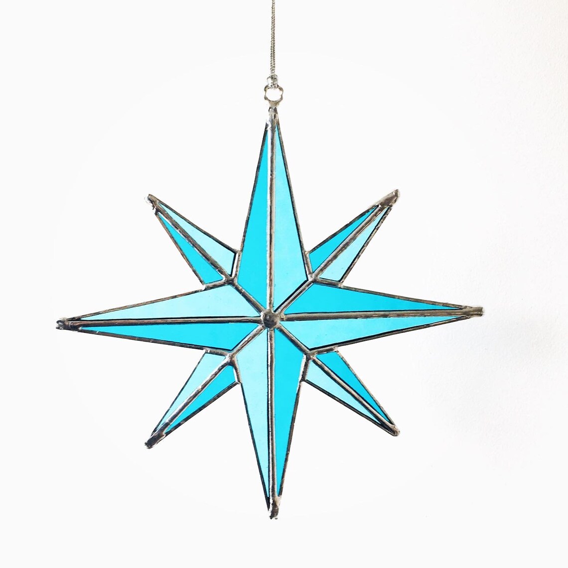 Stained Glass Compass Rose Suncatcher Window Ornament Window - Etsy