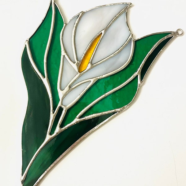 Stained Glass Lily Window - Etsy