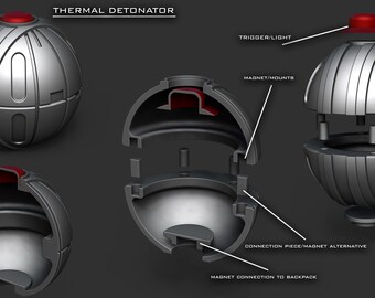 Star Wars Thermal Detonator Prop 1-1 Size - Etsy