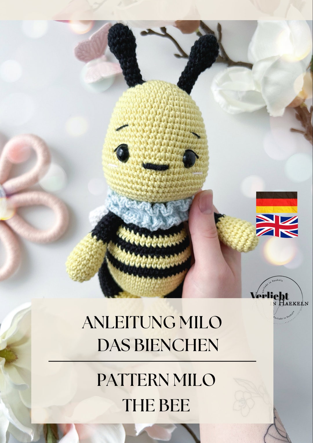 Instructions Milo the Bee / Pattern Milo the Bee - Etsy