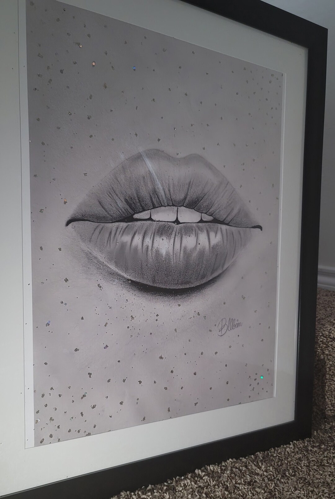 Lips Art, Wall Frame, Lips Art, Sleek Lips, Lips Wall Art, Makeup ...