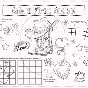 Printable Personalized My First Rodeo Birthday Party | Rodeo Theme ...