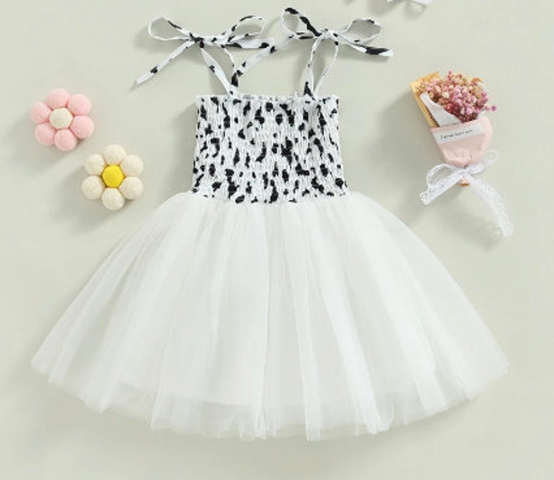 Toddler Girl Cow Print Dress Cow Themed Birthday Outfit Chik - Etsy