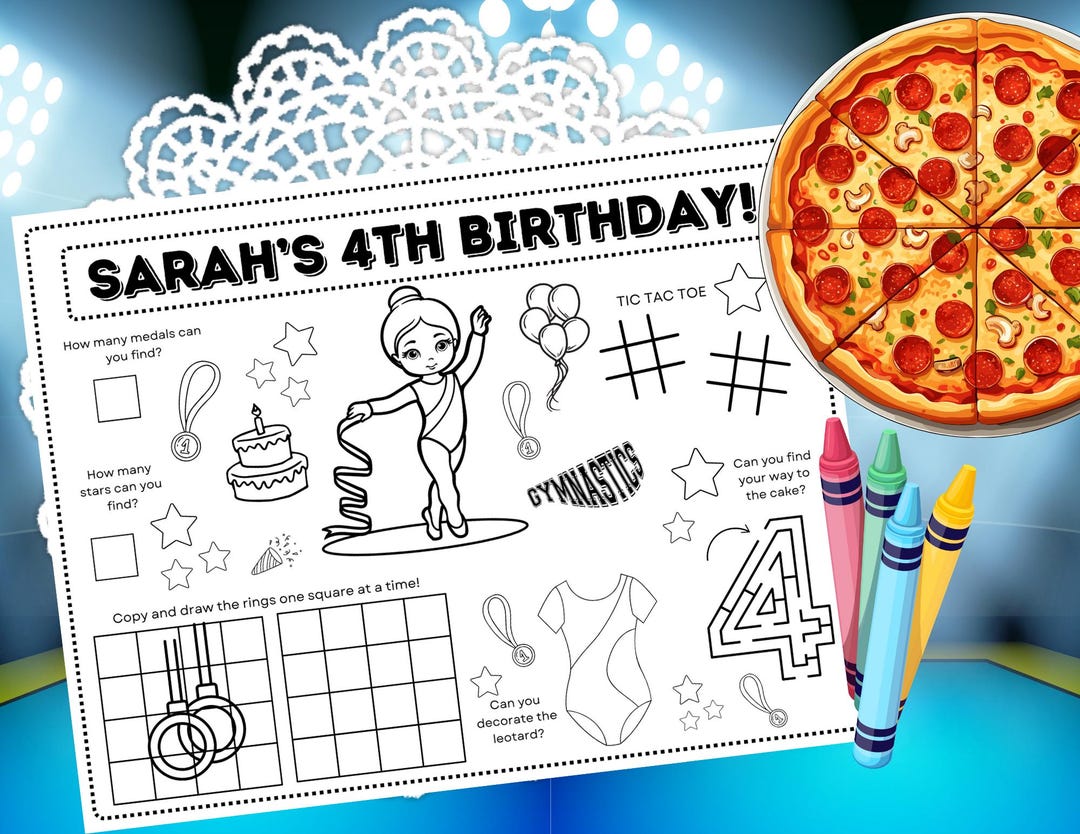 Printable Gymnastics Birthday Party | Gymnast Birthday Party ...