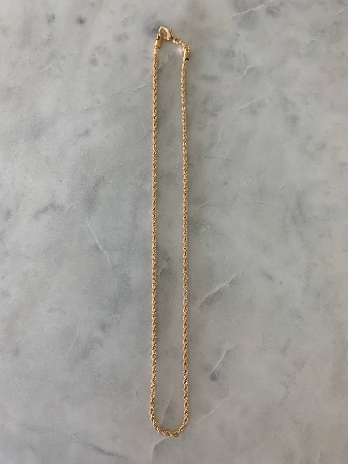 18K Gold filled 2MM Seil Kette Halskette Layering GoldKette | Etsy