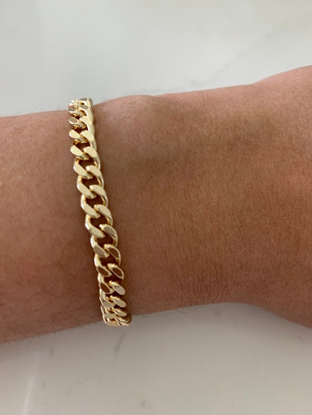6MM Cuban Link Bracelet | Thick Cuban Bracelet | Statement Bracelet ...