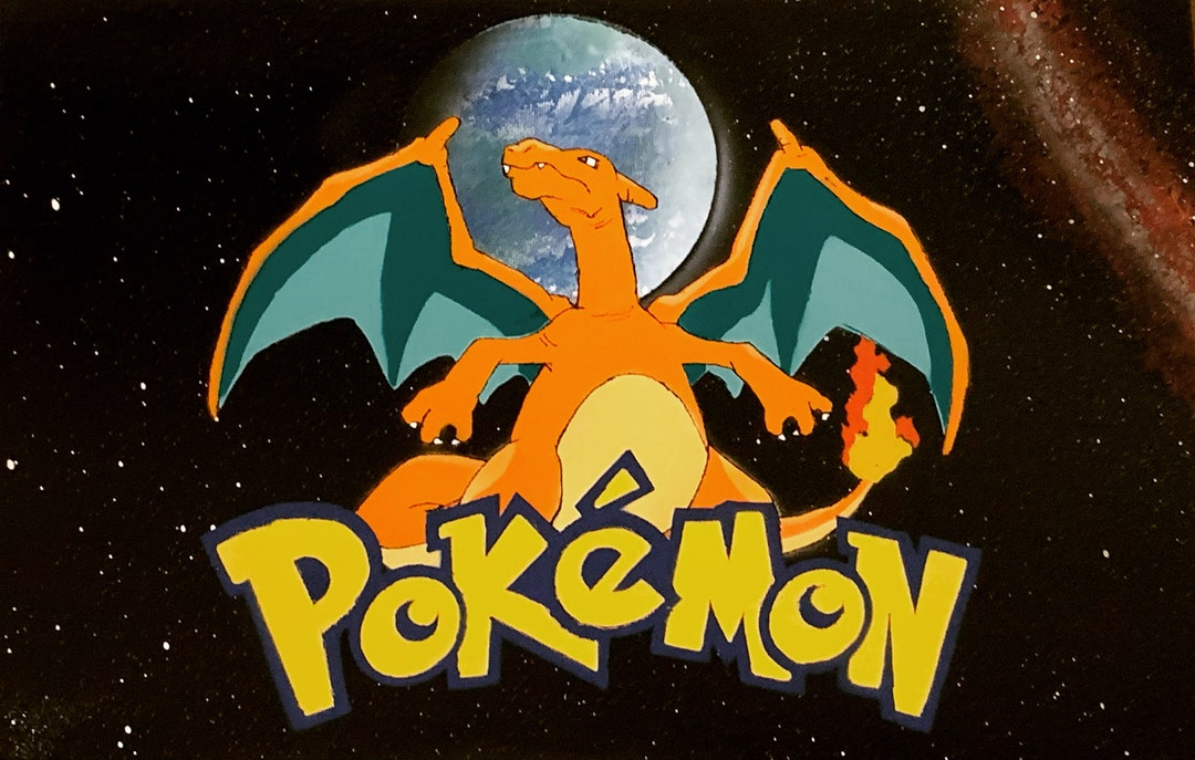 Cosmic Charizard Painting - Etsy