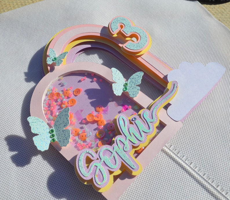 Rainbow Arch Cake Topper Download SVG Rainbow Shaker Cake - Etsy