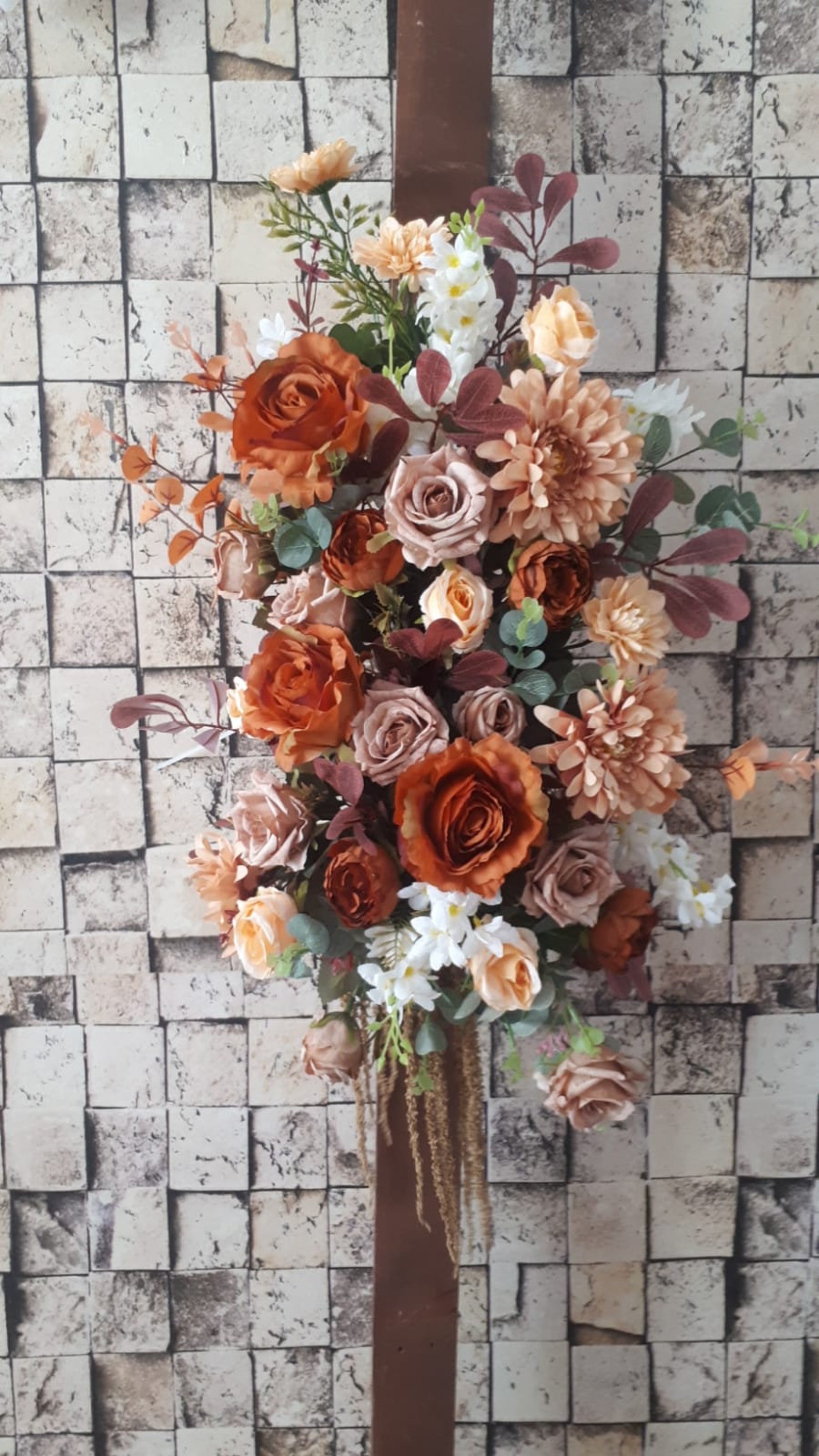Orange Flower Arch Rust Terracotta Flower Arch/ Wedding Swag - Etsy