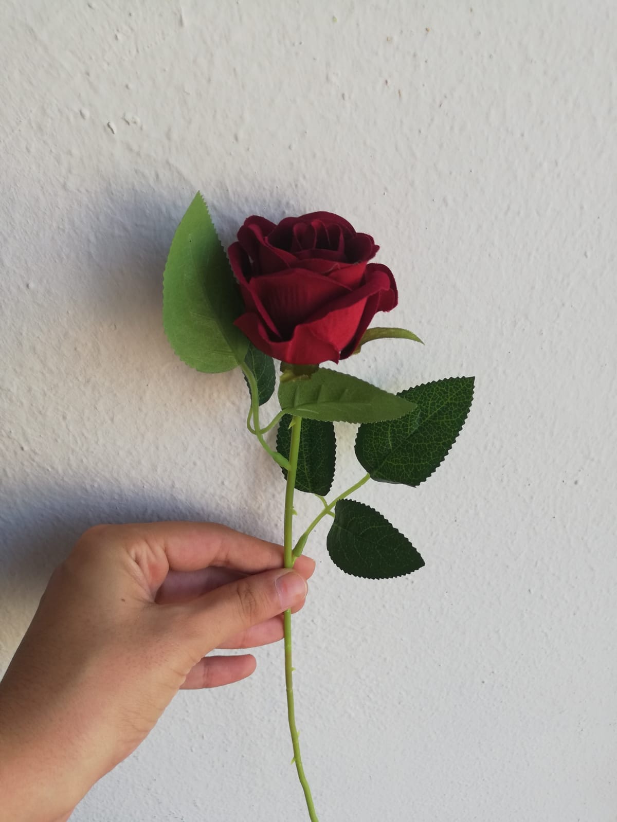 Real Looking Artificial Rose Velvet Rose Artificial Flower - Etsy