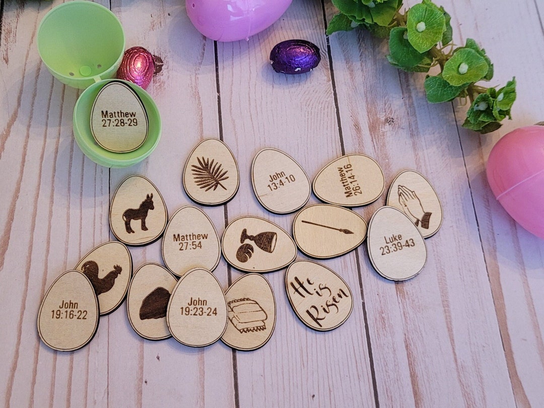 Easter Story Egg Tokens | Jesus Resurrection Eggs | Christian Easter ...