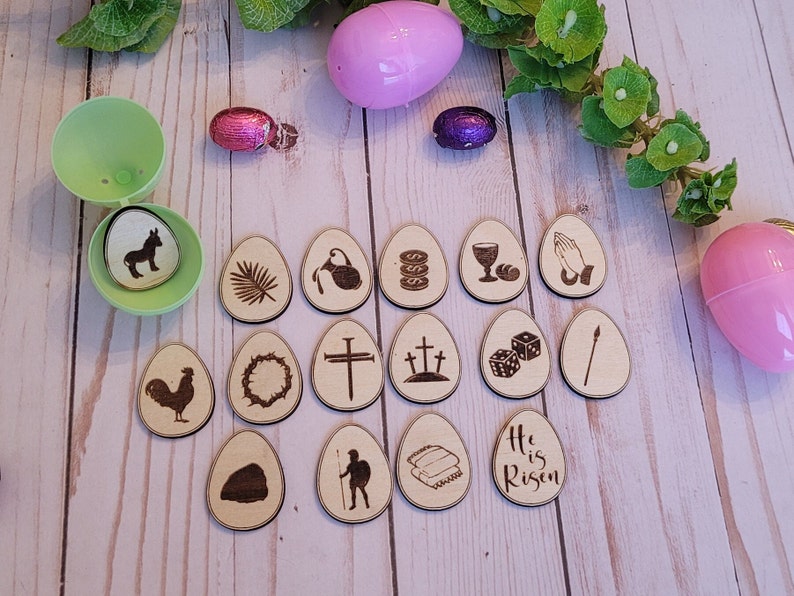 Easter Story Egg Tokens | Jesus Resurrection Eggs | Christian Easter ...