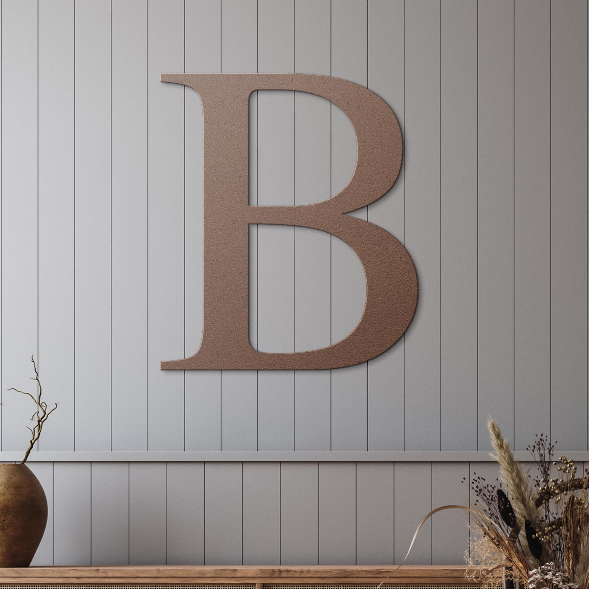 Large Metal Letter M Wall Decor Personalized Metal Letter Wedding Gift ...