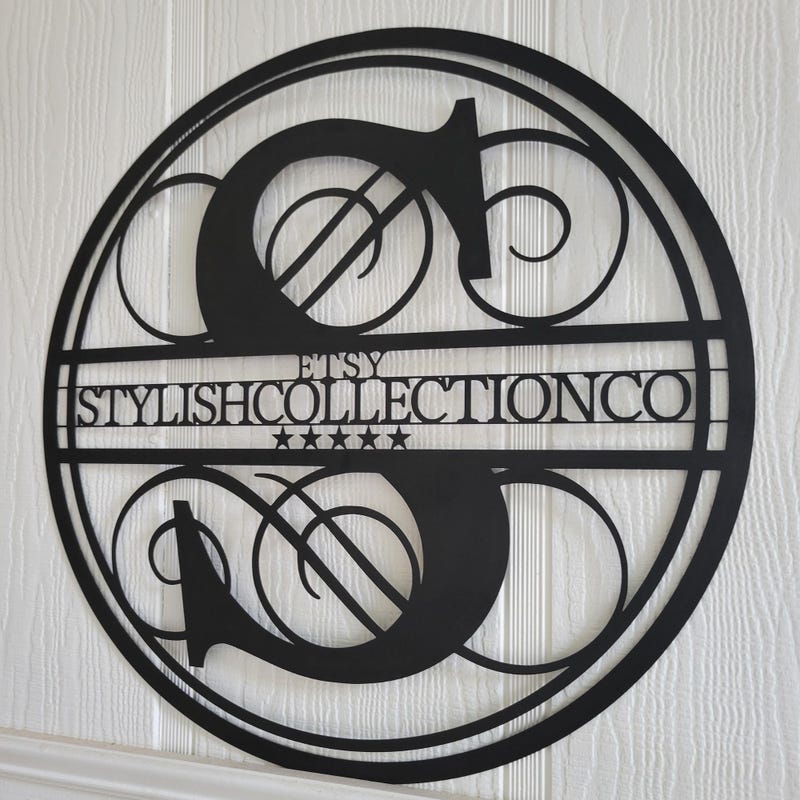 Metal Monogram - Etsy