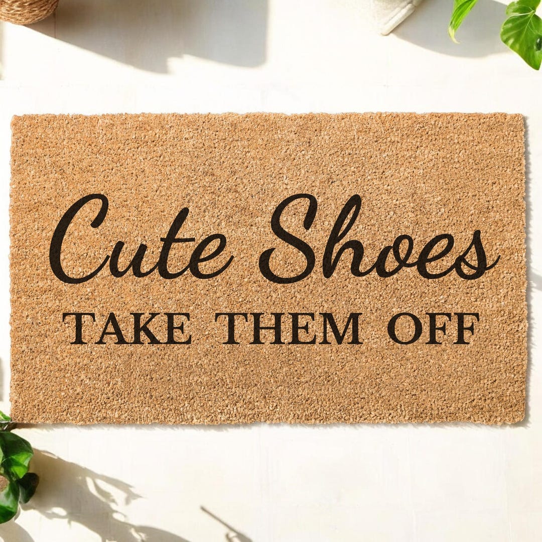 Front Door Mat Remove Shoe Doormat House Rule Welcome Mat Entryway ...
