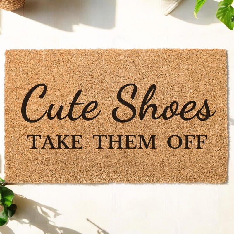 Shoes off Doormat - Etsy