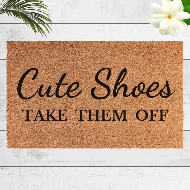 Shoes off Doormat - Etsy
