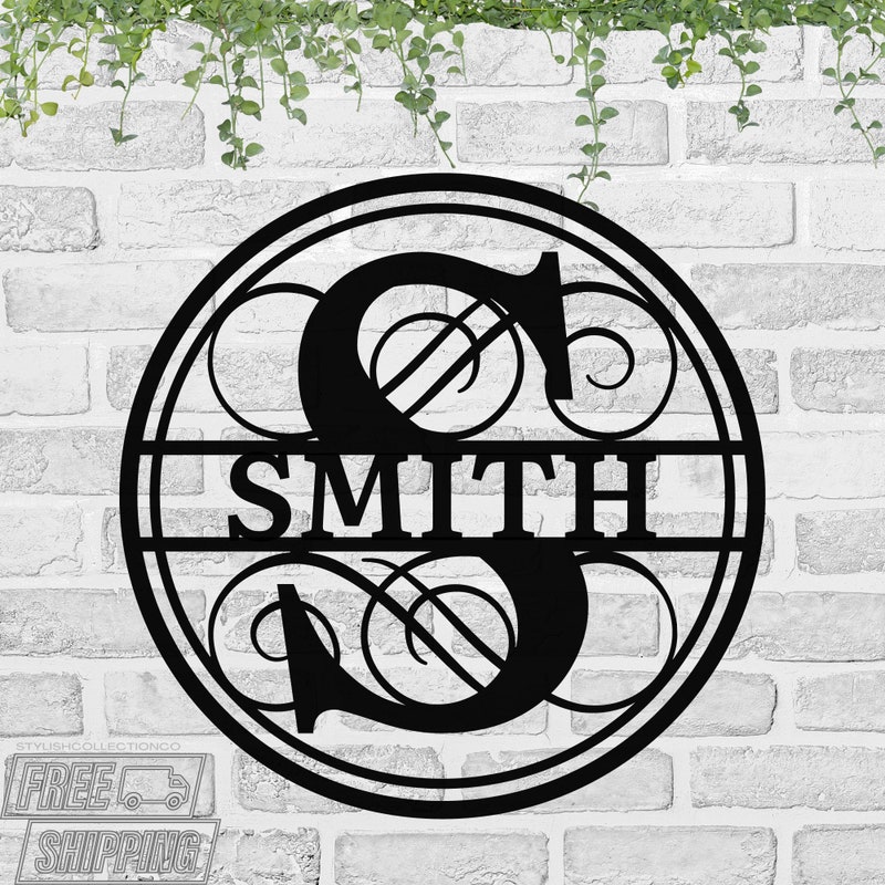 Metal Monogram - Etsy