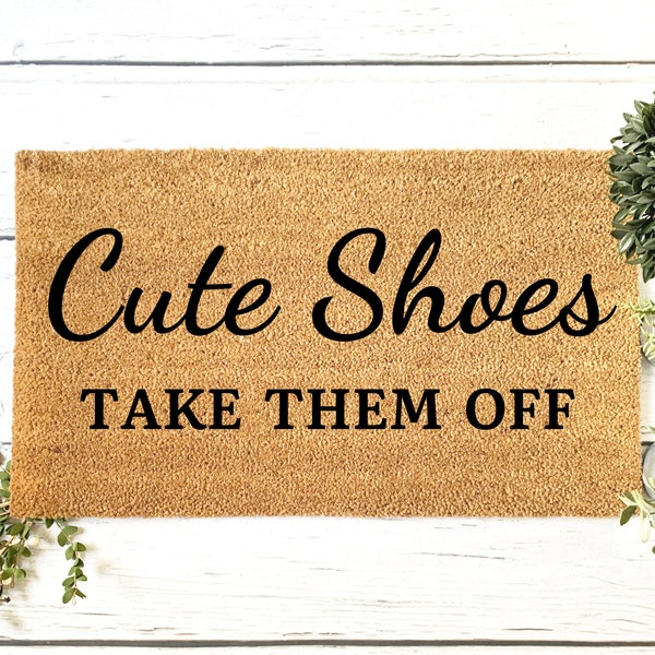 Shoes off Doormat - Etsy