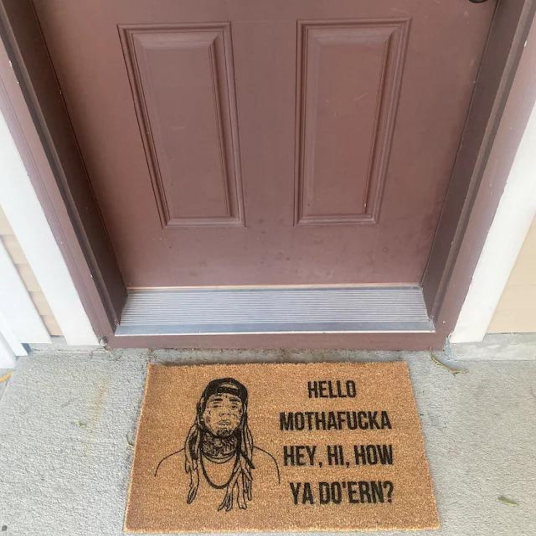 Funny Lil Wayne Welcome Mat Lil Wayne Doormat Lil Wayne Rapper Doormat ...
