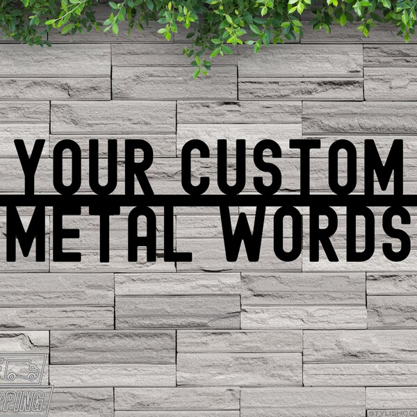 Metal Wall Words - Etsy