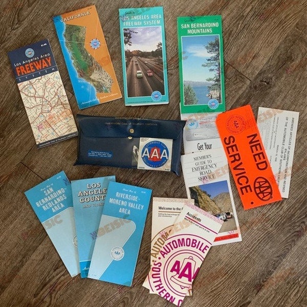 Map Aaa Vintage - Etsy UK