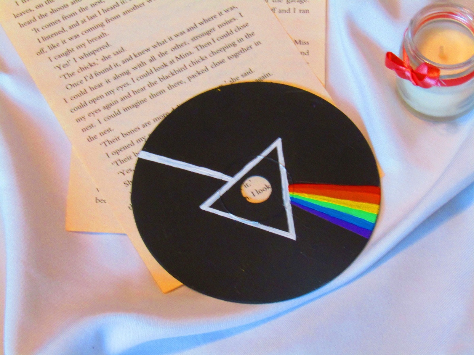 Graphic Hand-painted Cds. - Etsy
