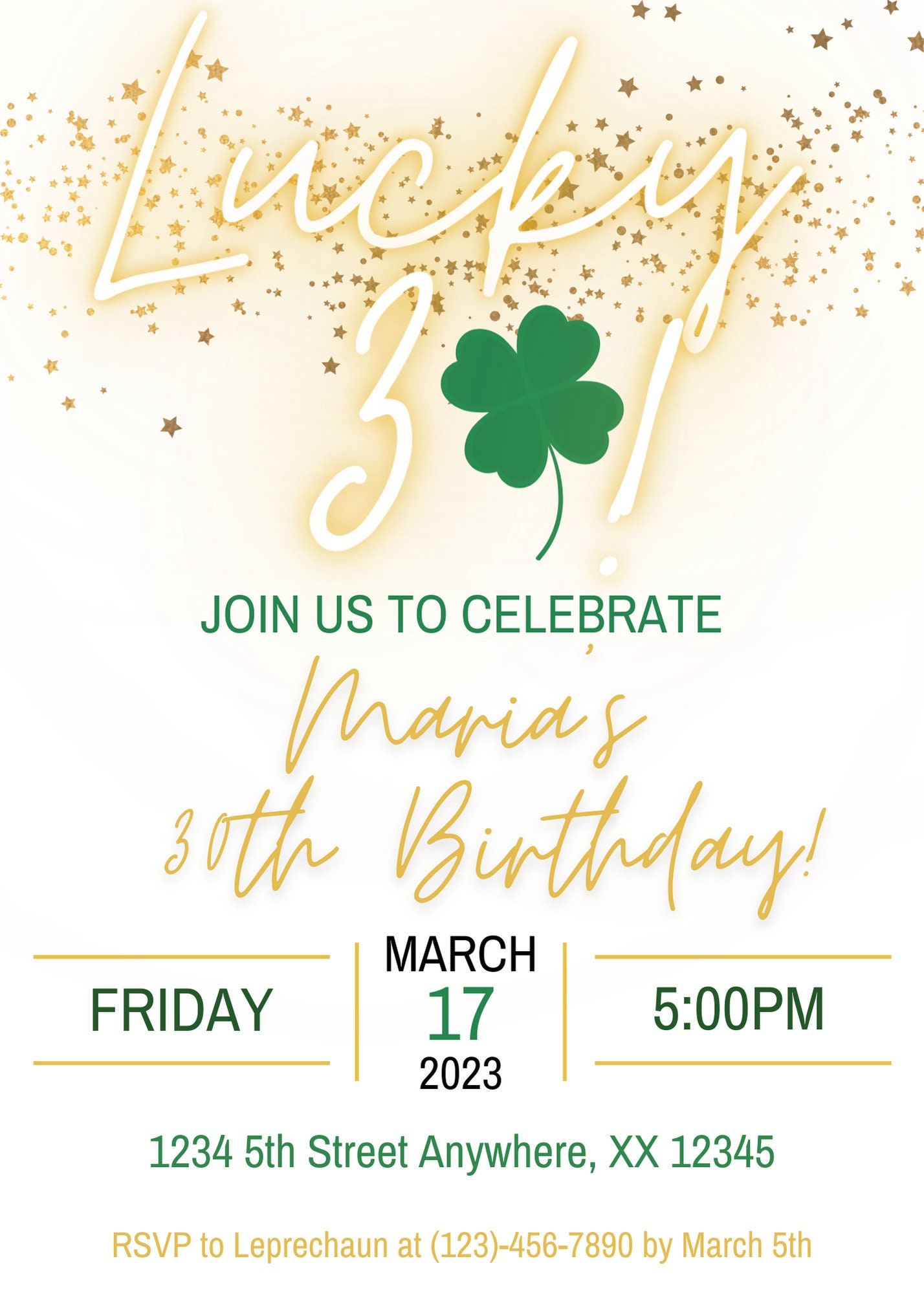 Milestone Birthday Invitation - Etsy