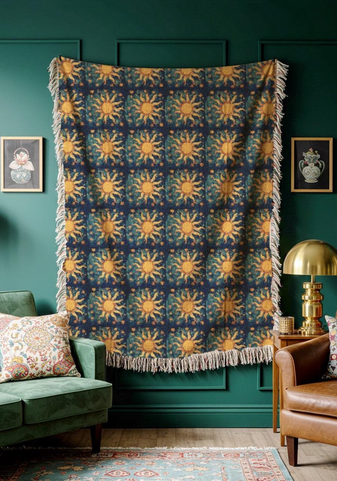 Whimsigoth Blanket Sun Tapestry Whimsical Home Decor Celestial Gift ...