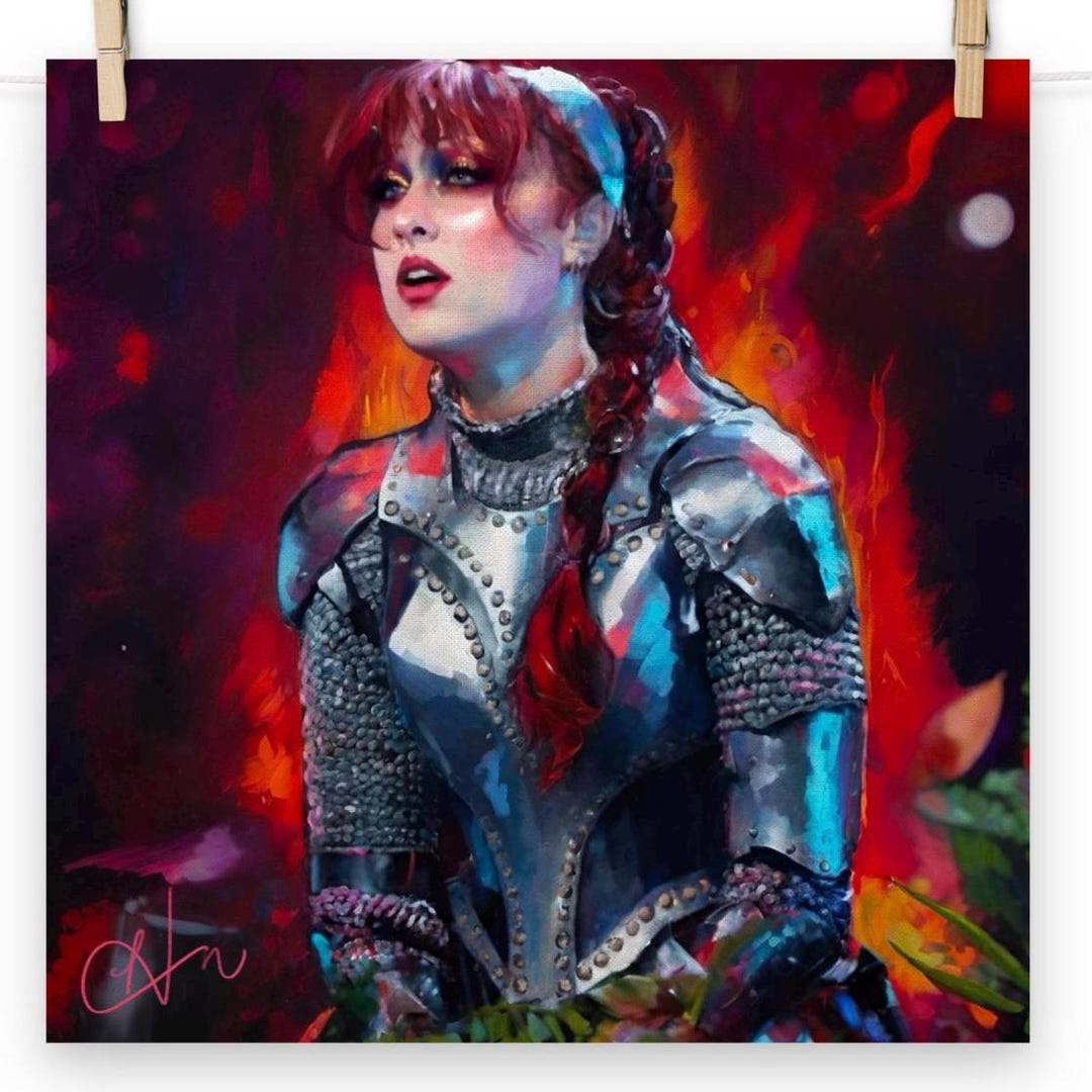 Chappell Roan Poster Roan of Arc VMA Performance Art Chappell Grammys ...
