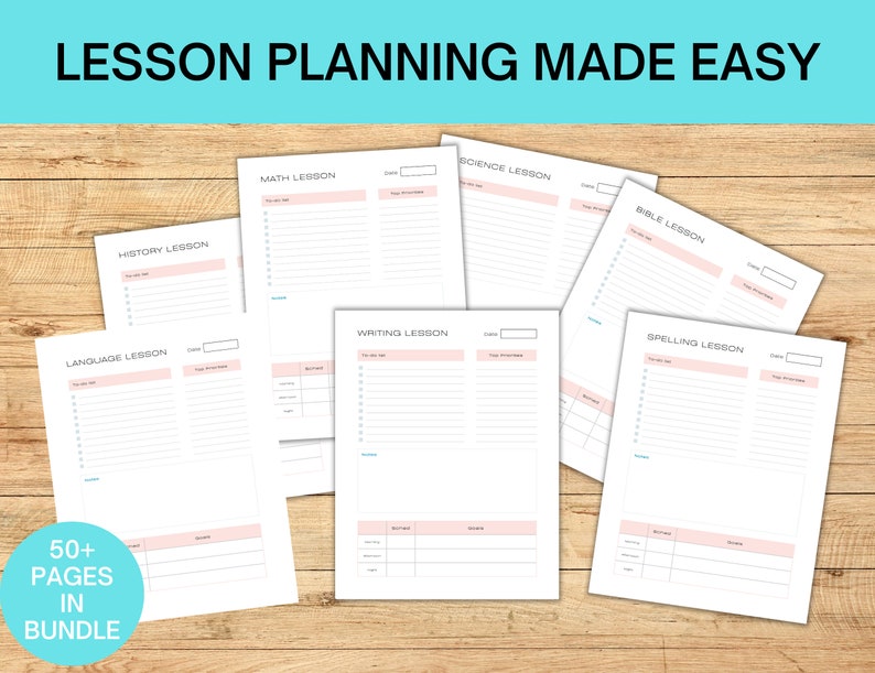Printable Homeschool Planner | Academic Planner| Undated Planner ...