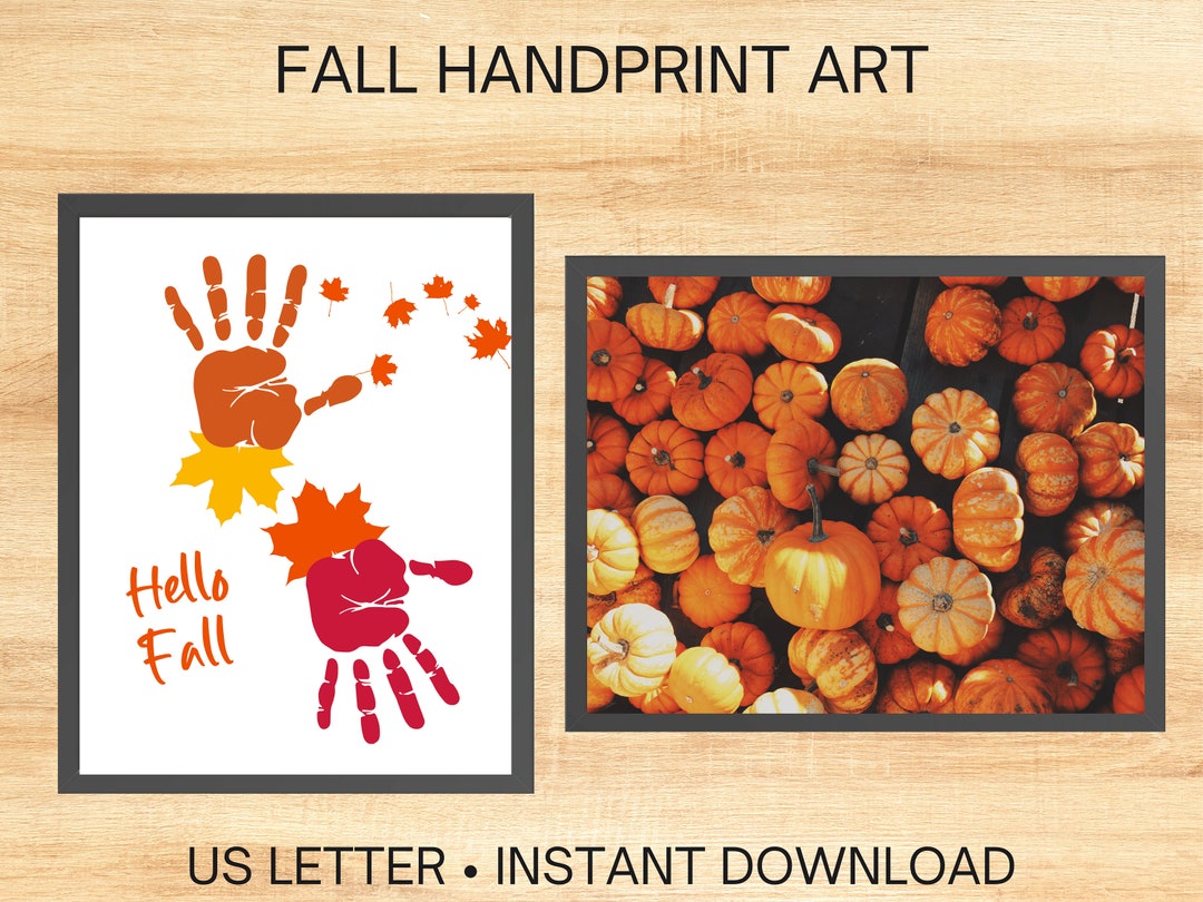 FALL Handprint Craft Bundle, Fall Printable Gift, Daycare Preschool ...