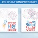 4th of July Firework Handprint Craft Art, Classroom Activity, 4th of ...