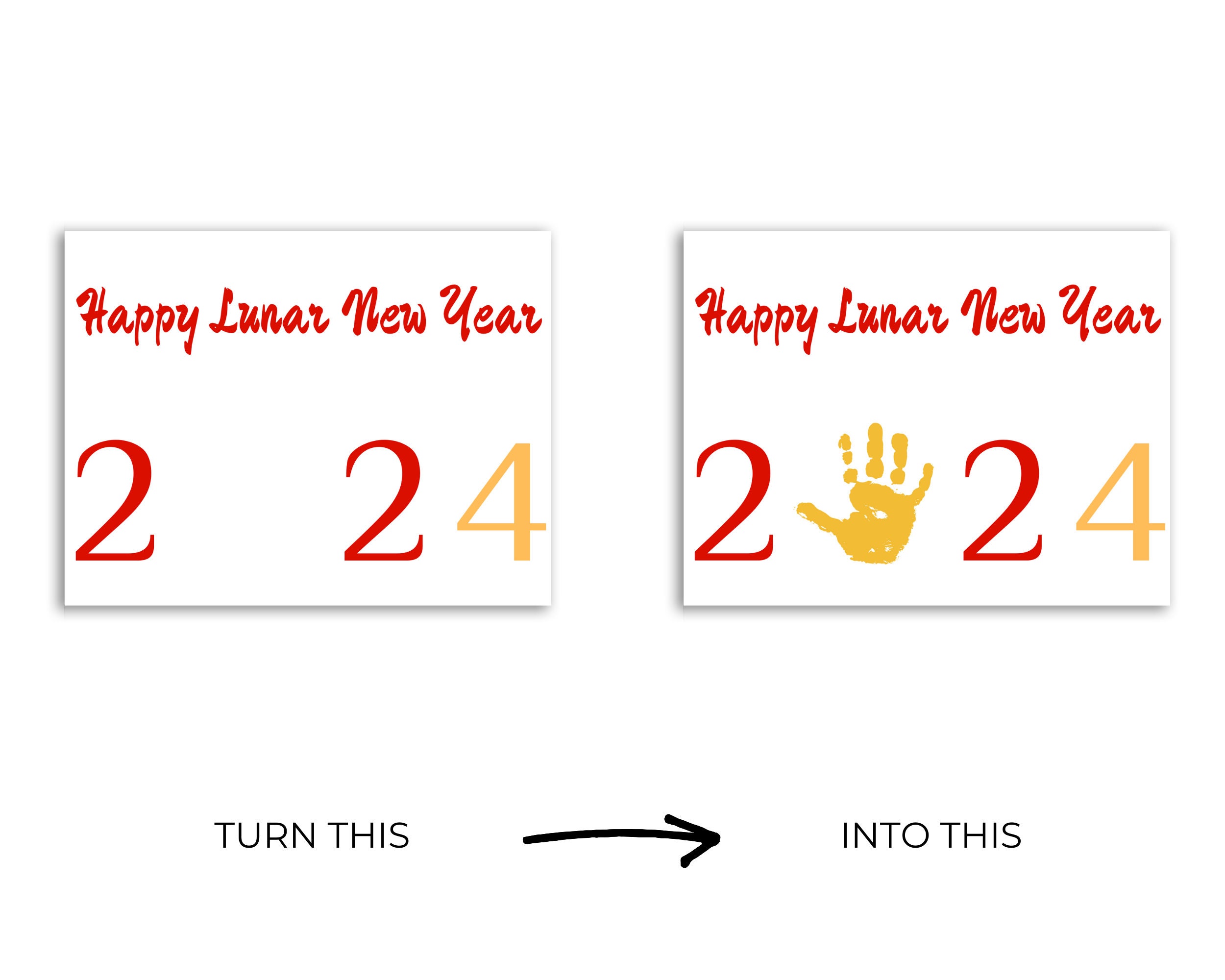 Lunar Celebration | Year of the Dragon Handprint Craft | Lunar New Year ...