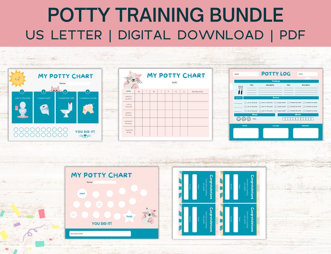 Toddler Toilet Training | Printable Potty Training Chart | Potty ...
