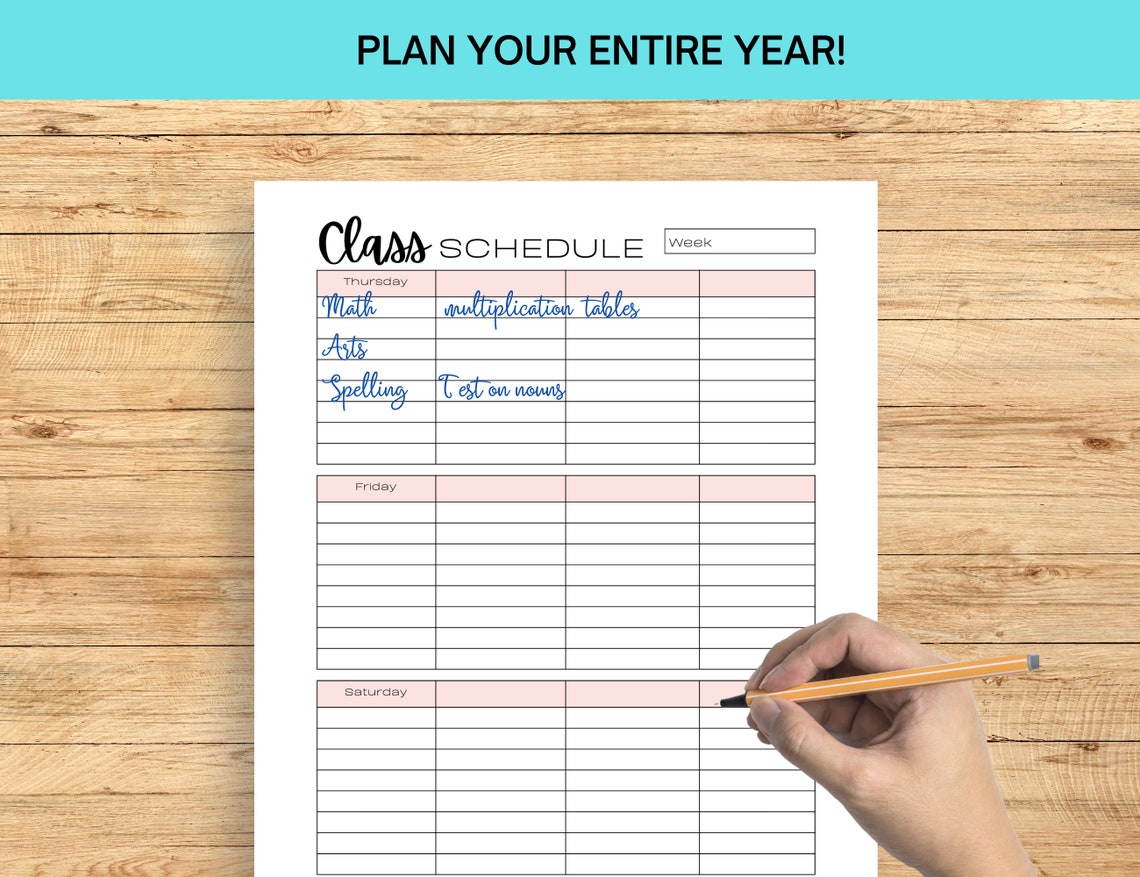 Printable Homeschool Planner | Academic Planner| Undated Planner ...