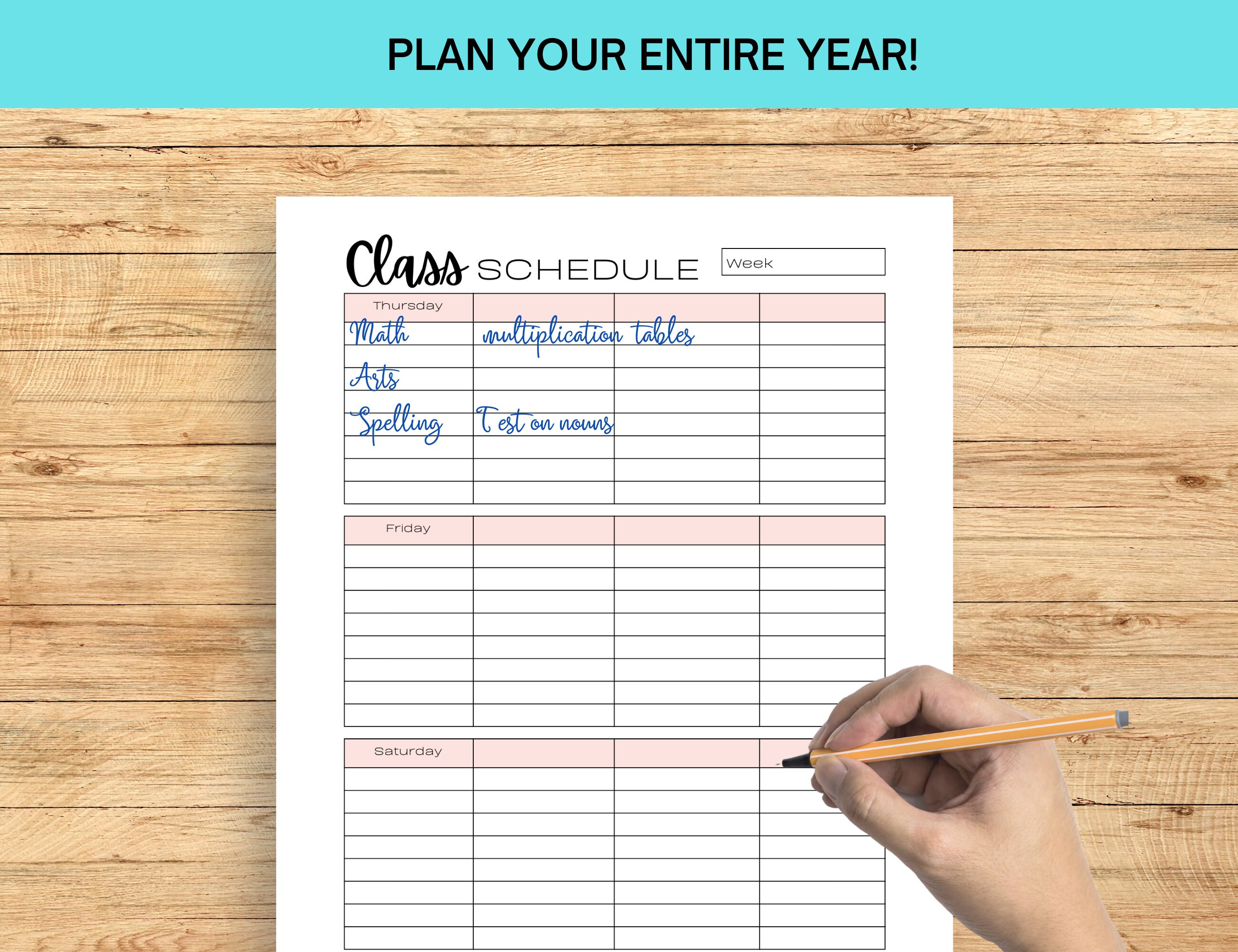 Printable Homeschool Planner | Academic Planner| Undated Planner ...