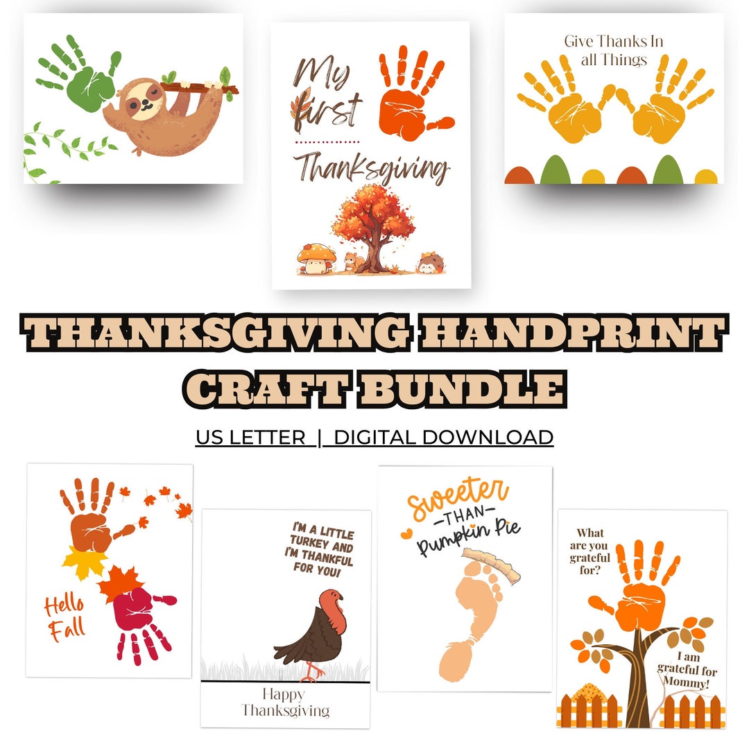 Handprint Preschool Kindergarten 1st Grade Craft | Fall Handprint Craft ...