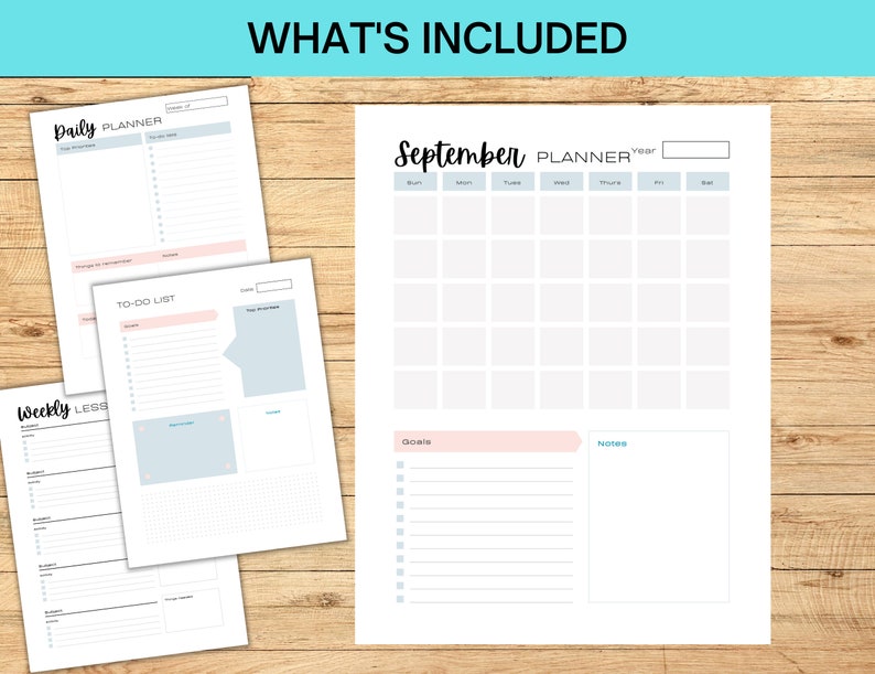 Printable Homeschool Planner | Academic Planner| Undated Planner ...
