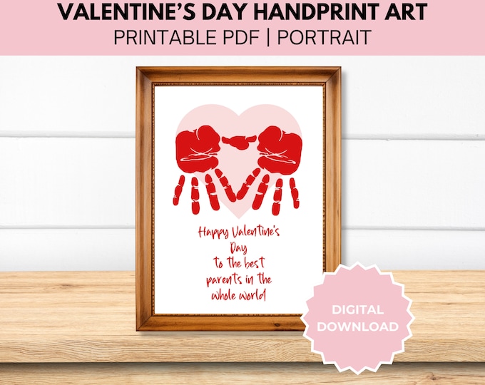 Editable Handprint Art, Fathers Day Handprint, Valentine Handprint ...