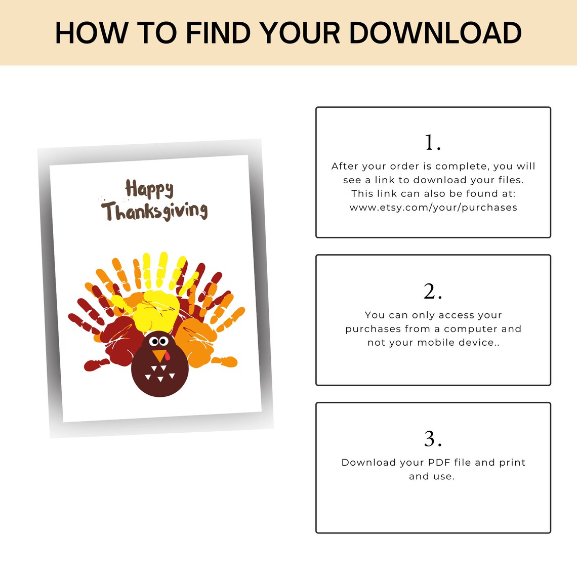 Handprint Preschool Kindergarten 1st Grade Craft | Fall Handprint Craft ...