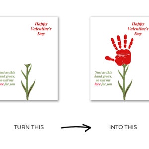 Valentine's Day Handprint Craft | Baby | Preschool Activity | Handprint ...