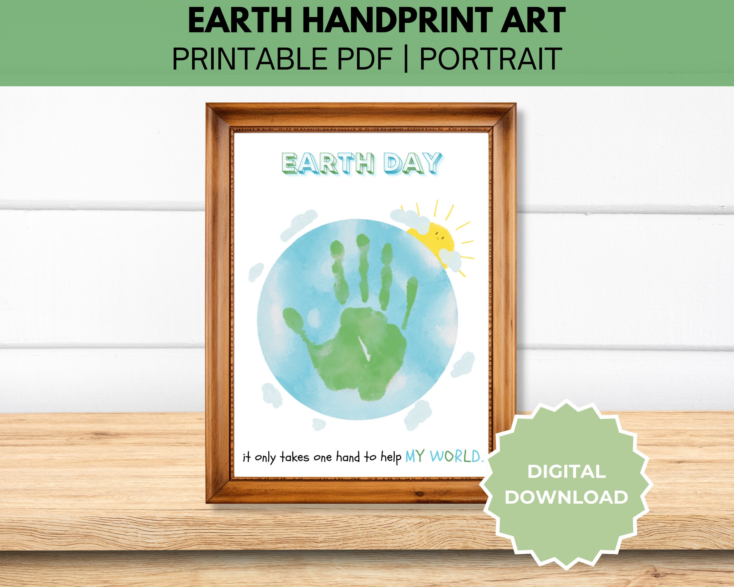 Earth Day Handprint Craft, Baby, Toddler, Preschool Activity, Handprint ...