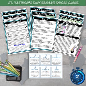 St. Patrick's Day Escape Room for Kids, Party Games, Family Activities ...